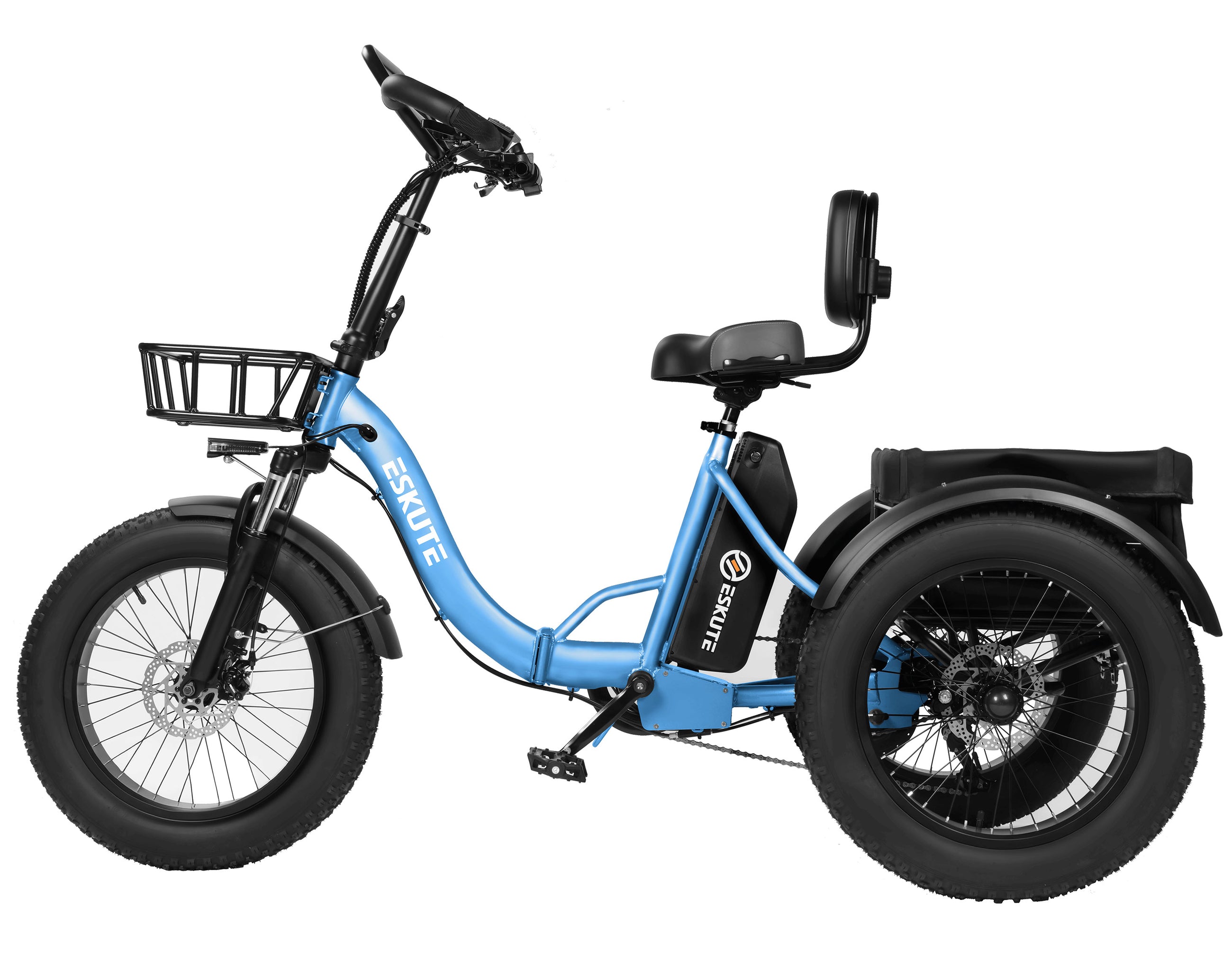 48V 20.8Ah Butterfly Handlebar 1200W Eskute®T300 Pro Folding Electric ...