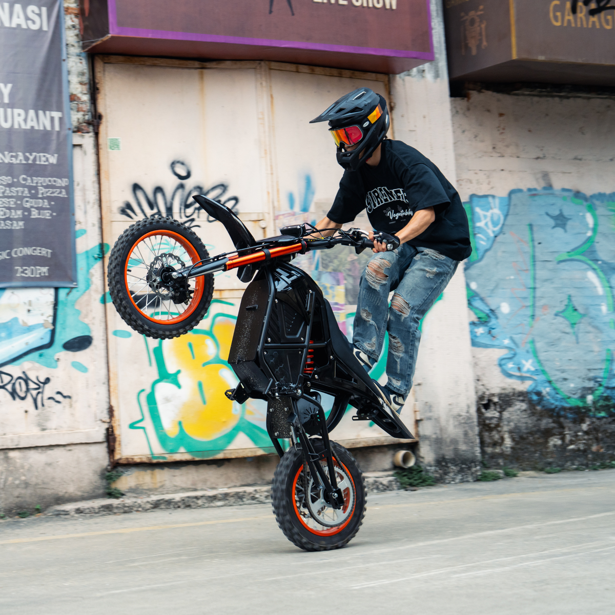 3500W 38MPH 220Nm 60 Miles Eskute Nova Mini Electric Dirt Bike For ...